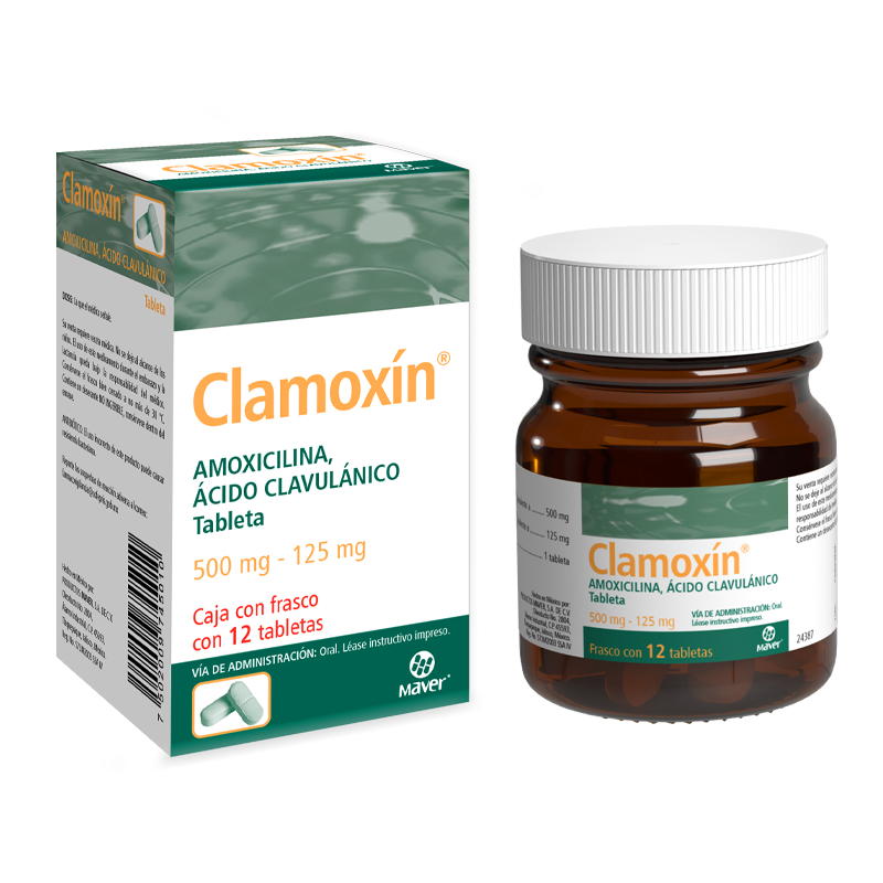 Amoxicilina 500 mg / Ac.Clavulánico 125 mg - Laboratorios Maver