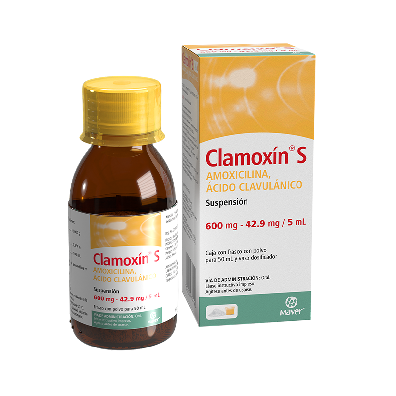 Amoxicilina 600 mg / Ac.Clavulánico 42.9 mg - Laboratorios Maver